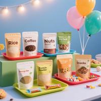 China Customized Logo Printing PE Plastic Food Grade Hologram Mylar Bag Zipper Stand Pouch Packaging Candy Snacks Gravure Printing for sale