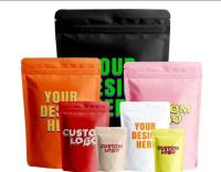 China Food Snacks Packaging Custom Standing Pouch Potato Chips Resealable Bag Clear Window Logo Plastic Food Bag Industrial Food for sale