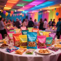 China Cookie Packaging Plastic Bags Customized Biodegradable Nut Potato Chips Candy Mylar Bag International Service Provided for sale