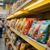 China Stand Up Pouch Custom Order Food Grade Bags Packaging Nuts Dried Fruit Chips Coffee Mylarbag Packaging Plastic Bags for sale