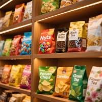 China Stand Up Pouch Custom Order Food Grade Bags Packaging Nuts Dried Fruit Chips Coffee Mylarbag Packaging Plastic Bags for sale