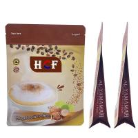 China Food Industrial Customized Coffee Bean Flat Resealable Packaging Bag Customized Logo Printing Clear Window Powder Packaging for sale