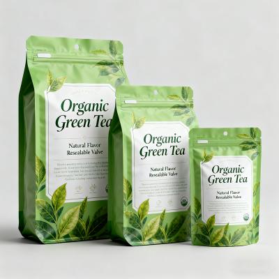 China Customized Logo Printing Full Color Biodegradable Pressure-resistant Anti-crushing Packaging Plastic Bag for Tea Nut Coffee for sale