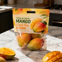 China Gravure Printing Moisture Proof Breathable Bags HD Printed Fresh Fruit Packaging Smell Proof Bag Handle Customized Logo for sale