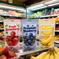 China Food Industrial Sandwich Printing Food Grade Packaging Plastic Bags Smell Proof Self Standing Zipper Pouch Breathable Holes for sale