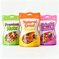 China Stand Up Pouch Zipper Lock Customized Food Grade Packaging Bags for Protein Powder Candy Biscuit Packaging Mylar Bags for sale