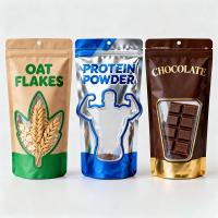 China Stand Up Pouch Zipper Lock Customized Food Grade Packaging Bags for Protein Powder Candy Biscuit Packaging Mylar Bags for sale