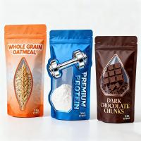 China Zipper Lock Custom Plastic Bag Food Industrial Reusable Sealable Portable Holographic Mylar Bag Aluminum Foil Pouch for sale