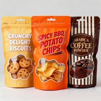 China Canned Food Packaging Plastic Bag Custom Logo Glossy CMYK Full Color HD Printing Laminated Mylar Bag Transparent Window Shape for sale