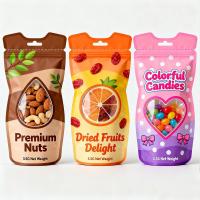 China Gravure Printing Custom Food Packaging Bags Pizza Food Grade Plastic Bags with Zipper Candy Nut Safe Contact Logo Printing for sale