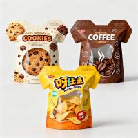 China Gravure Printing Custom Food Packaging Bags Pizza Food Grade Plastic Bags with Zipper Candy Nut Safe Contact Logo Printing for sale