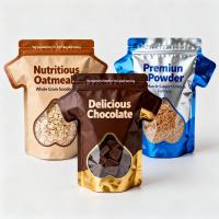 China Gravure Printing Custom Food Packaging Bags Pizza Food Grade Plastic Bags with Zipper Candy Nut Safe Contact Logo Printing for sale