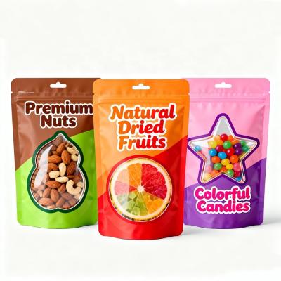 China Food Industrial PET VMPET PE Material Structure Moisture Proof Smell Proof Zipper Packaging Bag for Candy Biscuit Coffee for sale