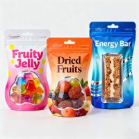 China Zipper Lock PE Small 5g Standup Mylar Bag Child Resistant Gummies Packaging HD Digital Print SoftTouch UV Spout for sale