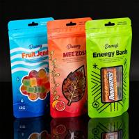 China Custom Order Food Packaging Bag Personalized Custom Print Food Grade Matte Frosted Snack Bag Reusable Seal Pack with Shape Window for sale