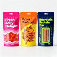 China Zipper Lock PE Plastic Food Packaging Bags Custom Printed Personalized Coffee Biscuit Packaging Aluminum Self Seal Bags Food Safety for sale