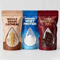 China Zipper Lock PE Plastic Food Packaging Bags Custom Printed Personalized Coffee Biscuit Packaging Aluminum Self Seal Bags Food Safety for sale