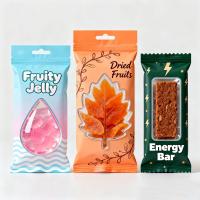 China Customized Logo Printing Matte Biodegradable Zipper Top Food Snack Bag Smellproof Aluminum Foil Bag Transparent Window for sale