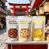 China Custom Order Plastic PE Food Grade Smell Proof Resealable Ziplock Stand Up Mylar Bag for Nut Powder Food Safety Contact for sale