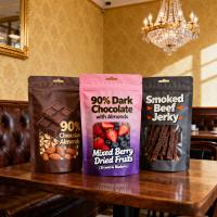 China Food Grade Plastic Packaging Bag Ziplock Pouch Smellproof Coffee Bean Nut Powder Packaging Suitable Industrial Food for sale