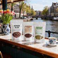 China Food Grade Plastic Packaging Bag Ziplock Pouch Smellproof Coffee Bean Nut Powder Packaging Suitable Industrial Food for sale