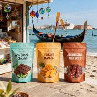 China PE Plastic Customized Embossed Printing Laminated Composite Mylar Bag CMYK Food Grade Snack Coffee Packaging with Zipper for sale