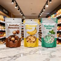 China Food Grade Ziplock Resealable Custom Printed Mylar Bag Customized Logo Printing for Various Food Snack Nuts Powder Packaging for sale
