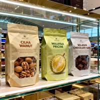 China Food Grade Ziplock Resealable Custom Printed Mylar Bag Customized Logo Printing for Various Food Snack Nuts Powder Packaging for sale