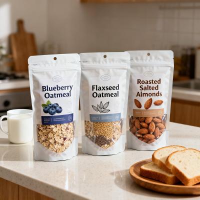 China PET VMPET PE Material Structure Food Grade Re-sealable Packaging Plastic Bag for Chocolate Bar Bean Powder Packaging Bag for sale