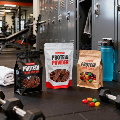 China PET VMPET PE Material Structure Food Grade Plastic Bag Smell Proof Stand Pouch Flat Bottom Bag with Logo Spout UV Mylar for sale