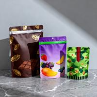 China PE Plastic Custom Printed Biodegradable Ziplock Bags Food Packaging Smell Proof Aluminum Foil Pouch Matte Stand Up Bag Window for sale