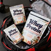 China Custom Size Accepted Foodgrade Whey Protein Powder Packaging Full Color Print Moisture Proof Ziplock Flat Bottom Aluminum Foilbag for sale