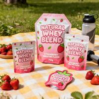 China Food Industrial Custom Logo Holographic Mylar Ziplock Bag Whey Protein Powder Packaging Priority Shipping Worryfree Logistics for sale