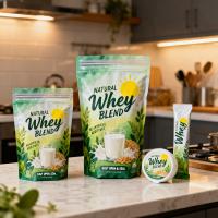 China Zipper Bag Custom Size Accepted Custom Packaging Bag Logo VU Standing Pouch Soft Food Packaging Whey Protein Powder Bags for sale