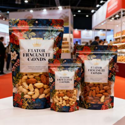 China Custom Size Accepted Food Grade Plastic Bags Smell Proof Ziplock Reusable Packaging Nut Snack Flavor Food Safety Contact for sale
