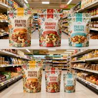 China Custom Size Accepted Food Grade Plastic Bags Smell Proof Ziplock Reusable Packaging Nut Snack Flavor Food Safety Contact for sale