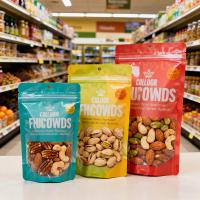 China Customized Color Printed Moisture Proof Food Grade Packaging Bag Repeated Sealing Various Flavors Nut Snack MylarBag Window for sale