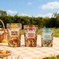 China Customized Color Printed Moisture Proof Food Grade Packaging Bag Repeated Sealing Various Flavors Nut Snack MylarBag Window for sale