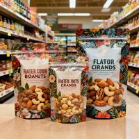 China PET AL PE Laminated Matte Standup Ziplock Reseal Bag Support Embossing Print Food Grade Packaging Plasticbag Candy Nuts Flavor for sale