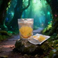 China Sushi Gravure Printing Custom Logo UV Biodegradable Snack Plastic Bag Smellproof Stand Pouch Mylarbag Window Transparent for sale