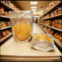 China Sushi Gravure Printing Custom Logo UV Biodegradable Snack Plastic Bag Smellproof Stand Pouch Mylarbag Window Transparent for sale