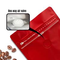 China Zipper Top Custom Order Stand Up Coffee Bag 8 Sided Plastic Bag Printing Custom Packaging Support AI Images Free Design for sale