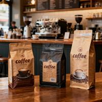 China Zipper Top Sealing Customized Color Degradable PLA Composite Multilayer Protective Foodgrade Packaging Coffee Plastic Bag Logo UV Embossing for sale