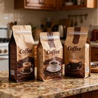 China Custom Order Coffee Packaging Plastic Bag Ziplock Pull Tab Air Valve Aluminum Foil Holographic Mylarbag LowMOQ Custom Logo UV for sale