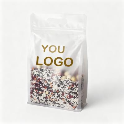 China PE Plastic Transparent Food Packaging Bag Food Grade Degradable Environmental Protection Safe Contact Logo Accepted for sale
