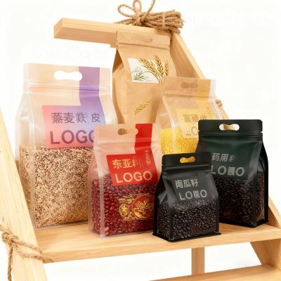 China Seasonings and Condiments Storage Custom Printed Transparent Frosted PE Plastic Bag Effectively Preserving Food Freshness for sale
