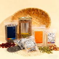China Seasonings and Condiments Storage Custom Printed Transparent Frosted PE Plastic Bag Effectively Preserving Food Freshness for sale