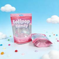 China PE Plastic Food Safe Contact Packaging Bag Eco Smell Proof Stand Up Pouch Ziplock Re-sealable Candy Mylar Bag with Window for sale