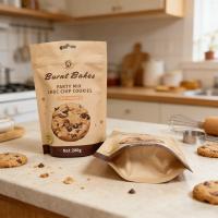 China Gravure Printing Customized Food Packaging Bags Ziplock Food-grade Laminated Mylar Bags Matte Stand-up Self-sealing Biscuit Candy for sale