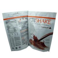 China PE Material Custom Protein Powder Shake Resealable Packaging Bag with Gravure Printing Logo Printed Plastic Food Packaging for sale